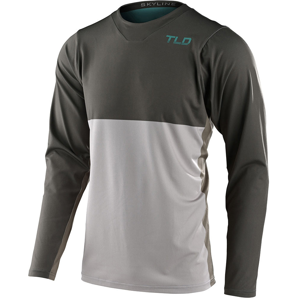 TLD Skyline Chill Long Sleeve Jersey - XL - Breaks Tarmac | MTB Direct