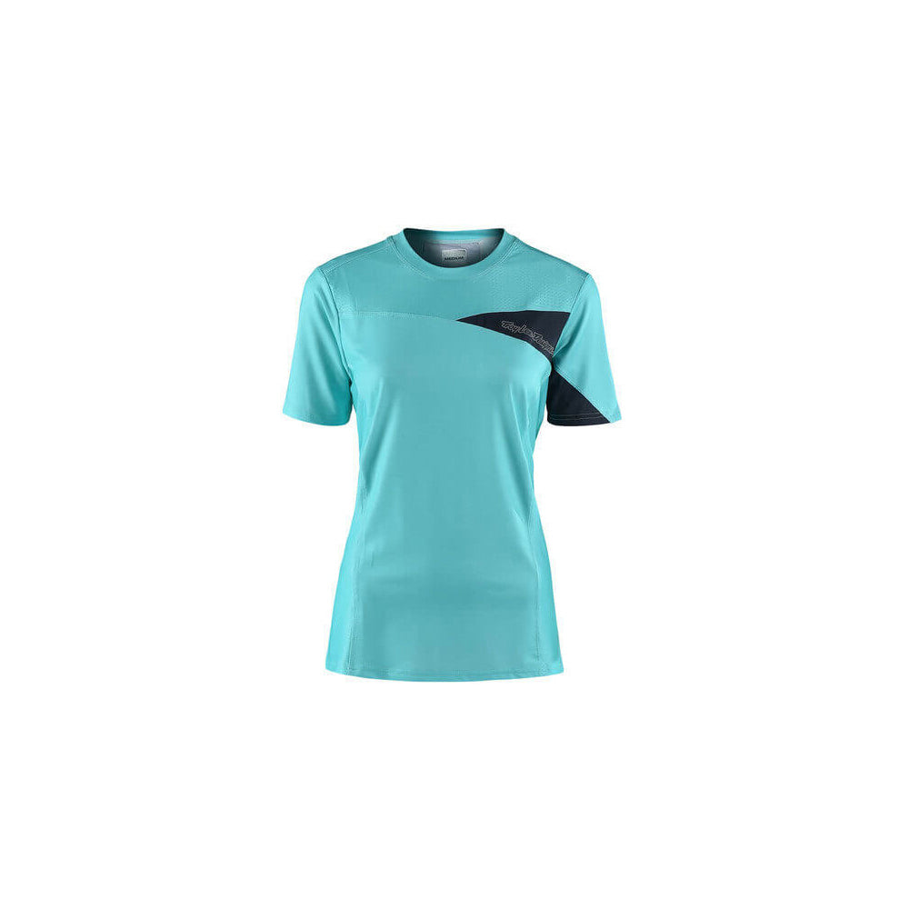 TLD Skyline Women's Short Sleeve Jersey - M - Aqua | MTB Direct - The ...