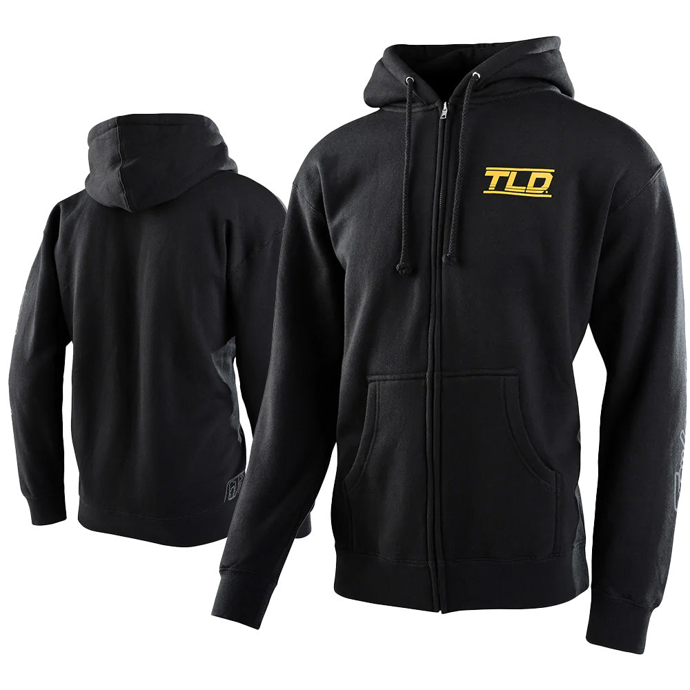 TLD Speed Logo Zip Up Hoodie - M - Black | MTB Direct