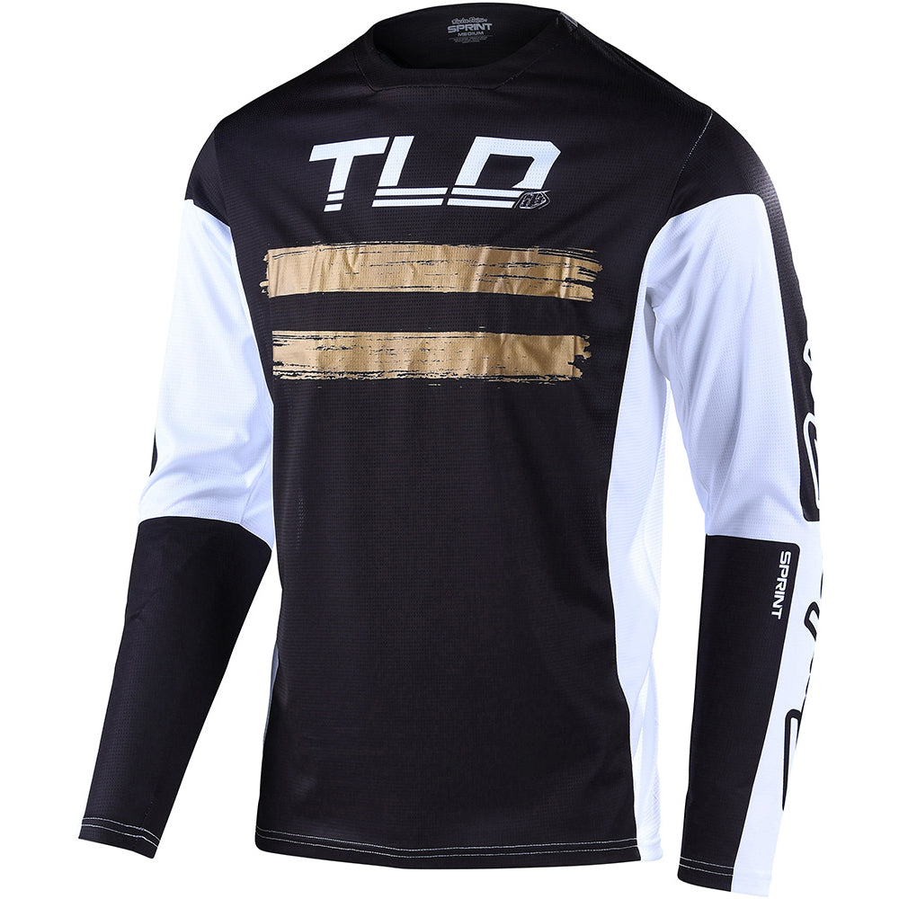 TLD Sprint Long Sleeve Jersey - L - Marker Black - Copper | MTB Direct