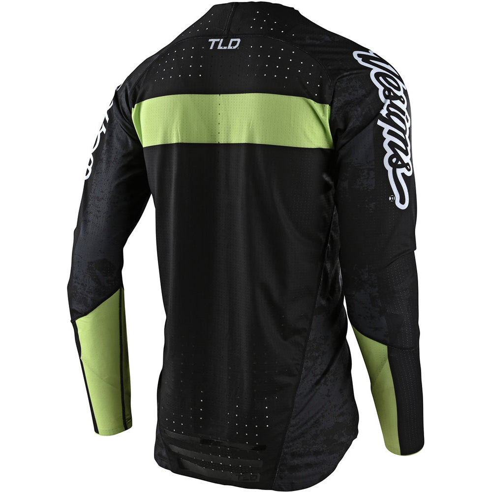 TLD Sprint Ultra Long Sleeve Jersey - M - Grime Black - Glo Green | MTB ...