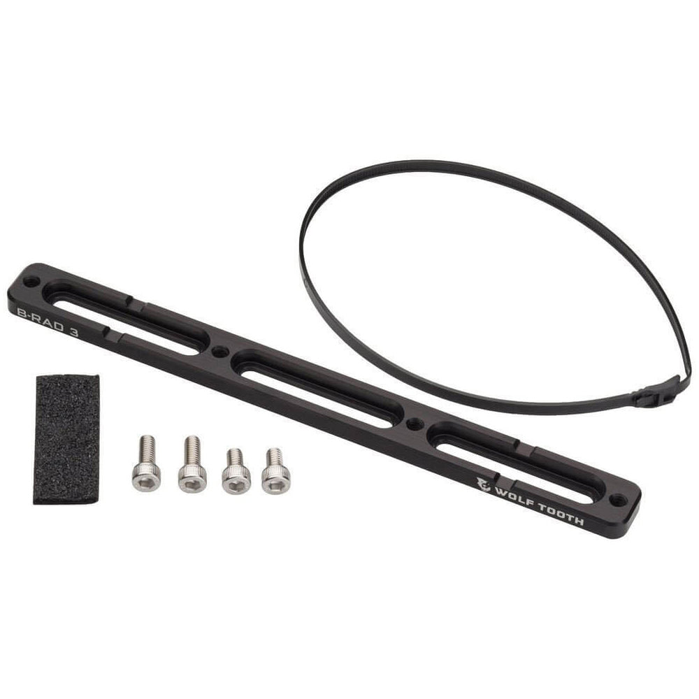 Wolf Tooth B-RAD Base Mount - Black - 3 Slot | MTB Direct
