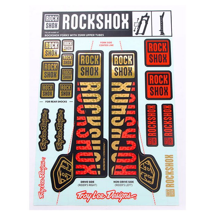Rockshox Fork TLD Decal Kit | MTB Direct